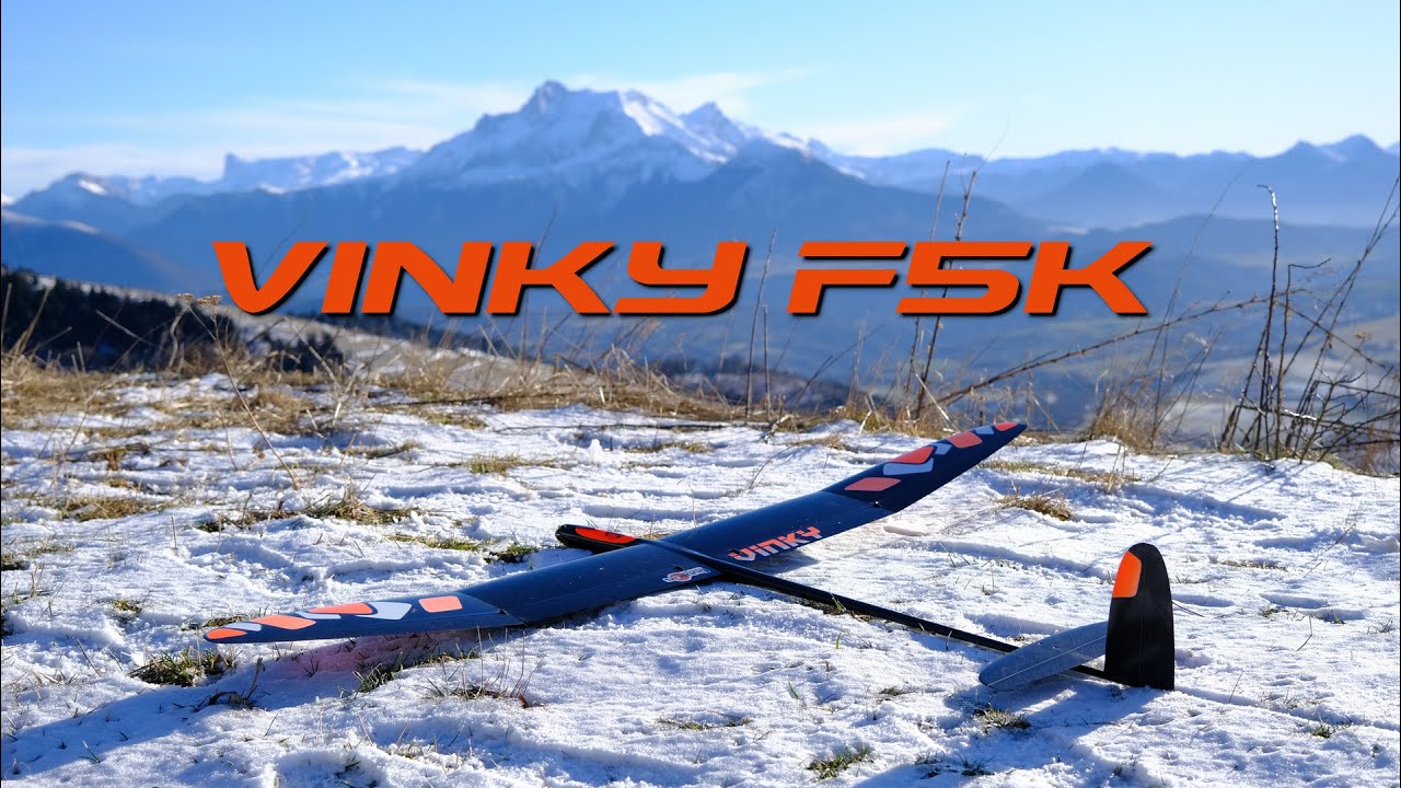 Flying the Vinky F5K by a beautiful winter day - YouTube