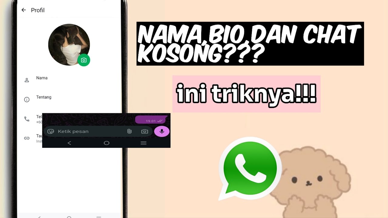 tutorial buat nama,bio dan chat kosong di WA dan Instagram!!! - YouTube