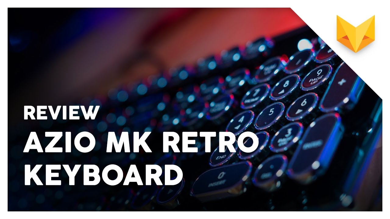 REVIEW · Azio MK Retro Mechanical Keyboard - YouTube