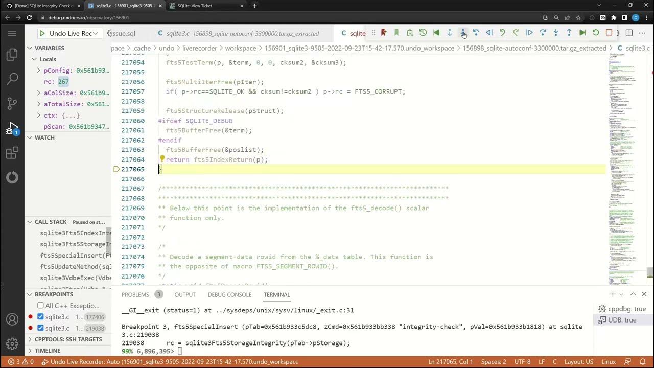 A complete example: debugging an open source program with LiveRecorder - YouTube