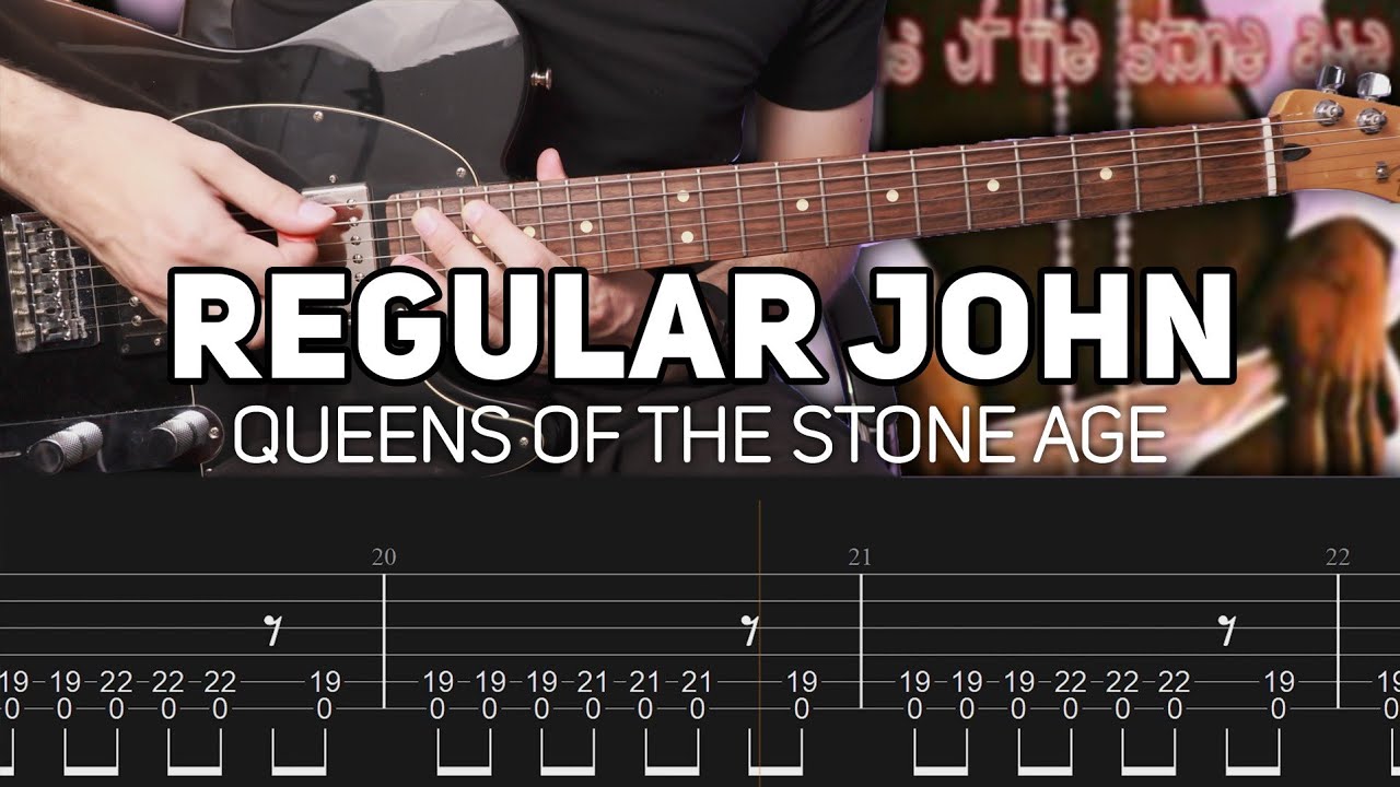 Queens Of The Stone Age - Regular John (Guitar lesson with TAB) - YouTube