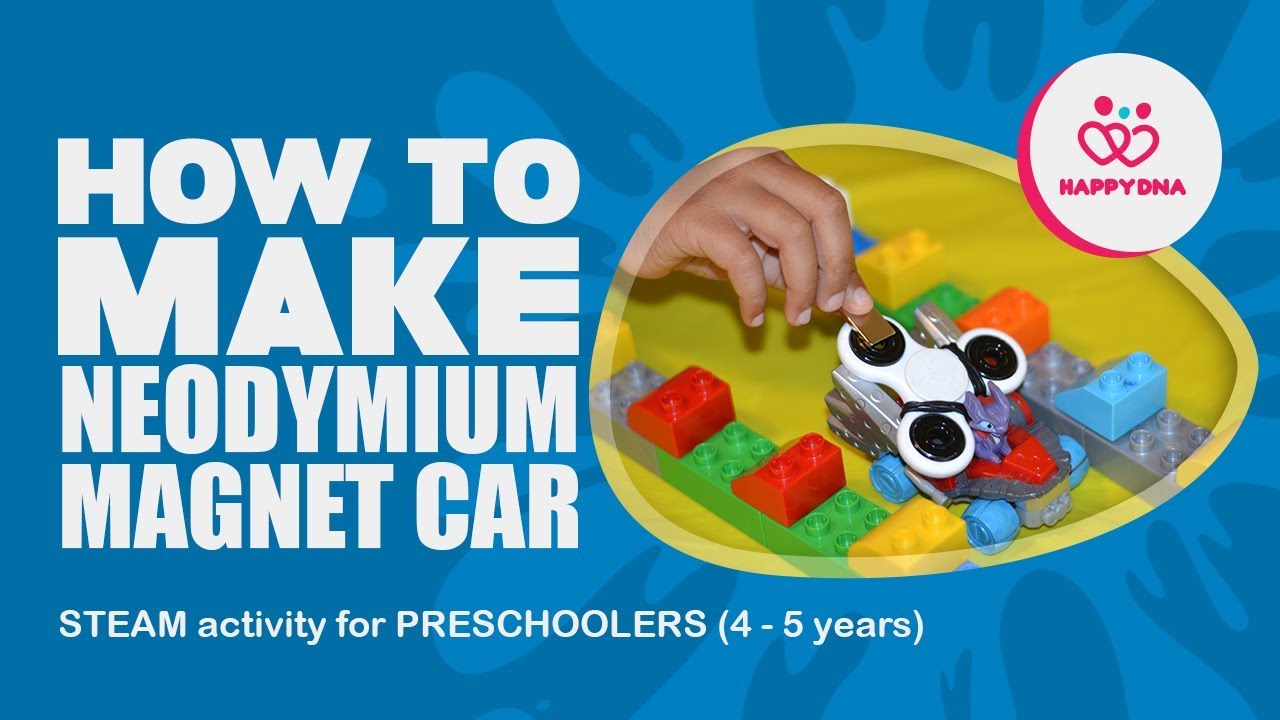 STEM for Preschoolers/ HOW TO MAKE NEODYMIUM MAGNET CAR / SCIENCE THAT ...