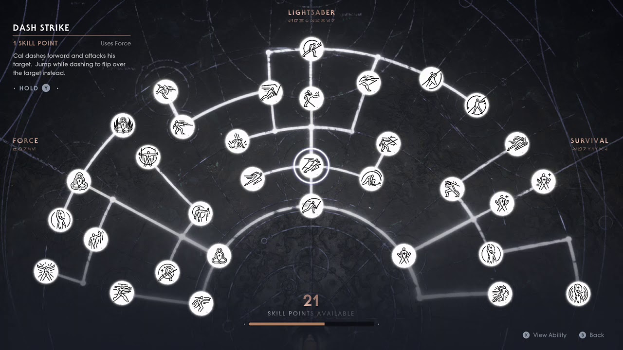 Full Skill Tree - Star Wars: Jedi Fallen Order - YouTube