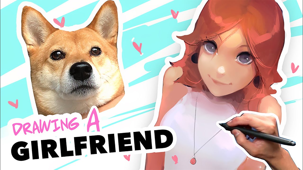 Drawing a GIRLFRIEND FOR MY DOG! - YouTube