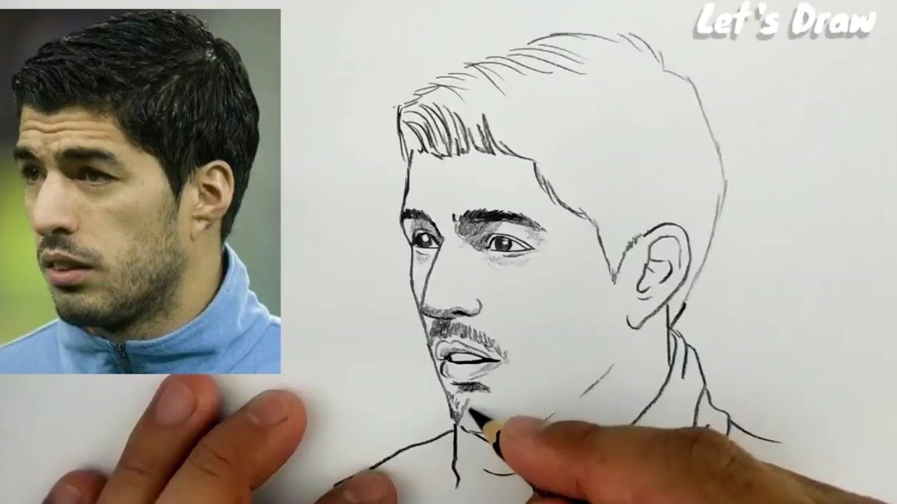 ASMR DRAWING luis suarez football player world cup 2023 - YouTube