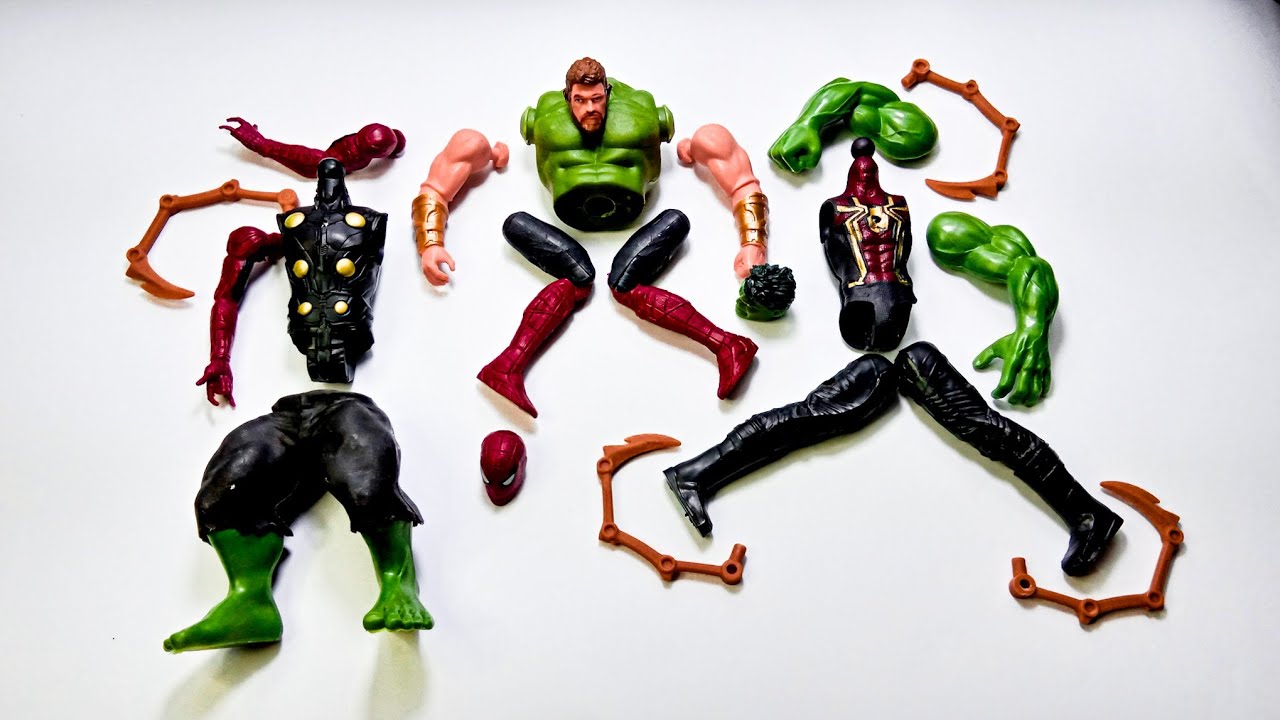 Merakit Mainan Hulk Smash, Spider Man dan Thor - YouTube