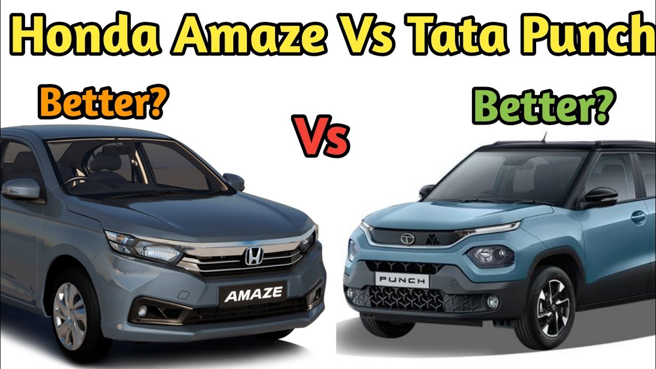 Honda Amaze Vs Tata Punch|| Punch vs Amaze|| AV Auto Vlogs. - YouTube