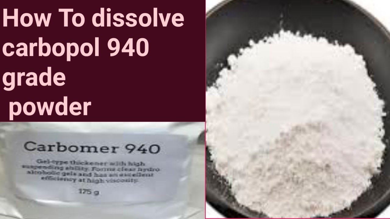 #How to dissolve carbopol 940 grade powder in distilled water - YouTube