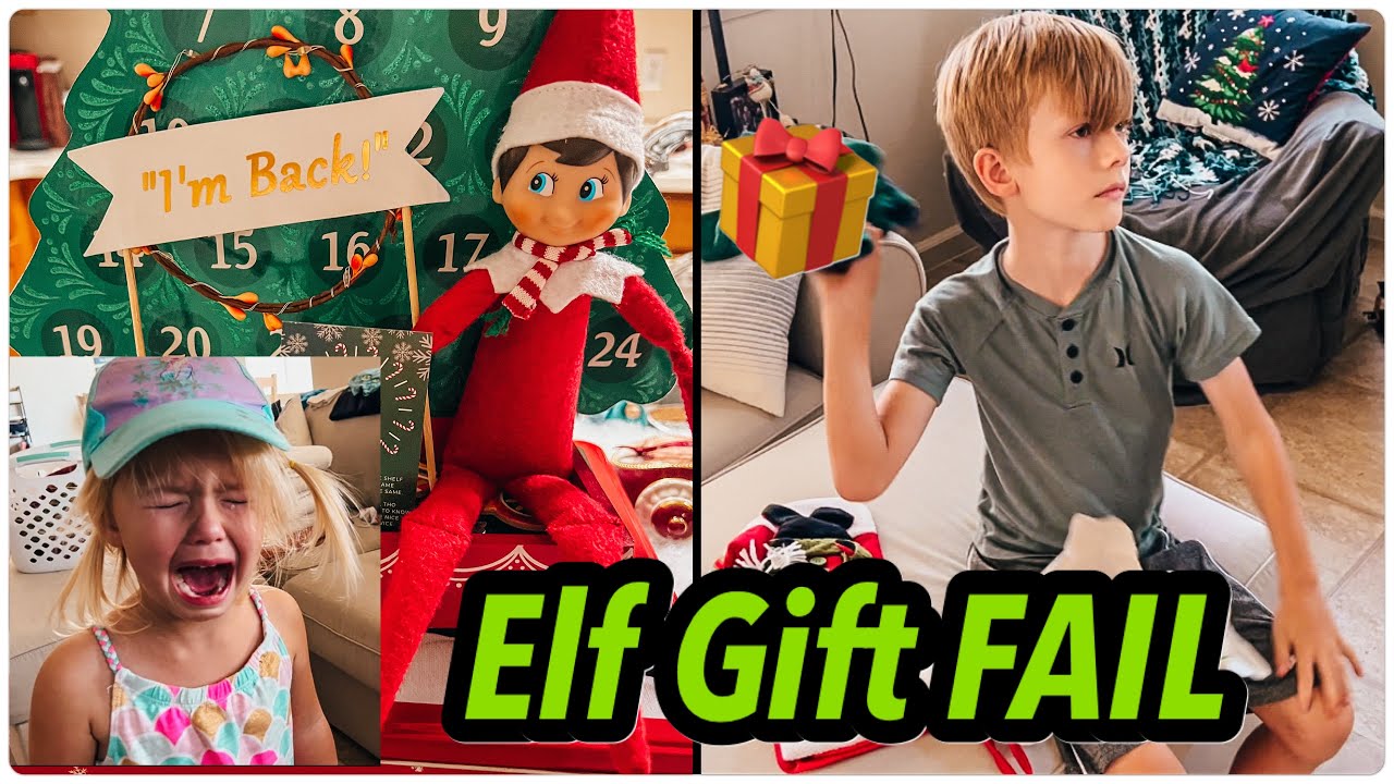Elf on the shelf FAIL | Elf on the shelf returns | Toddler sees SANTA ...