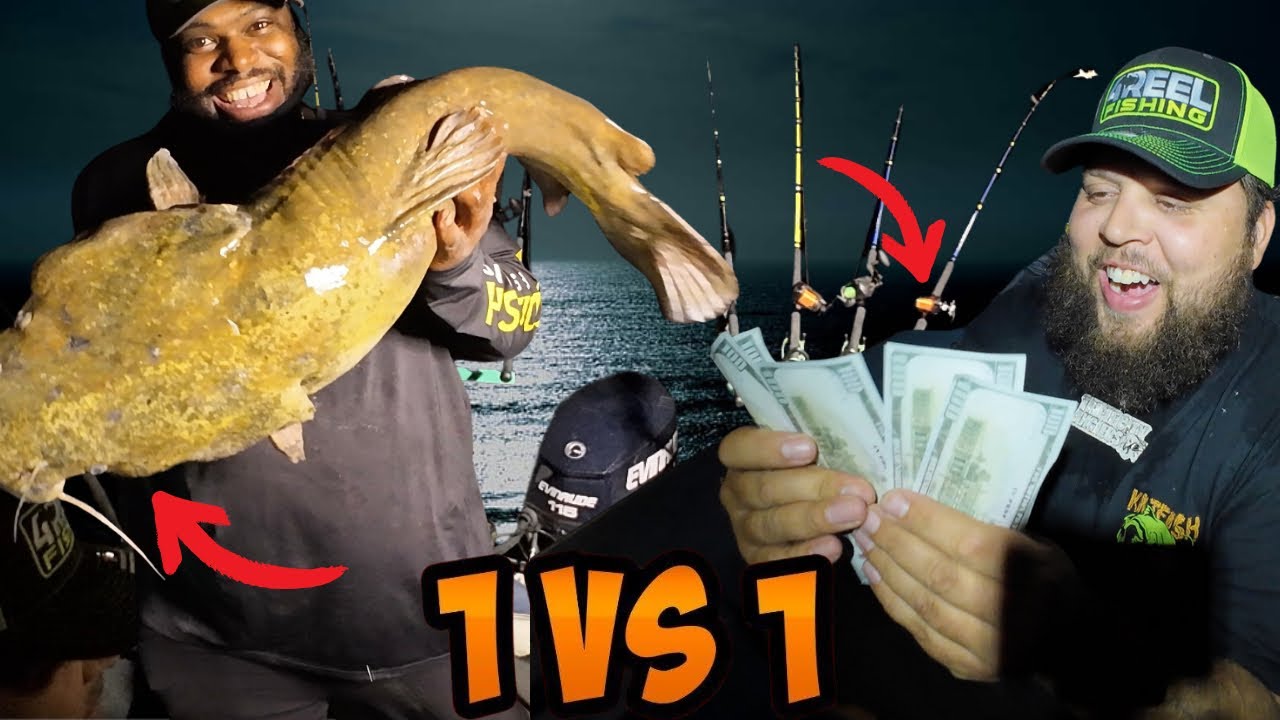 1V1 Boat fishing Challenge!!! (Fishing For Money) - YouTube