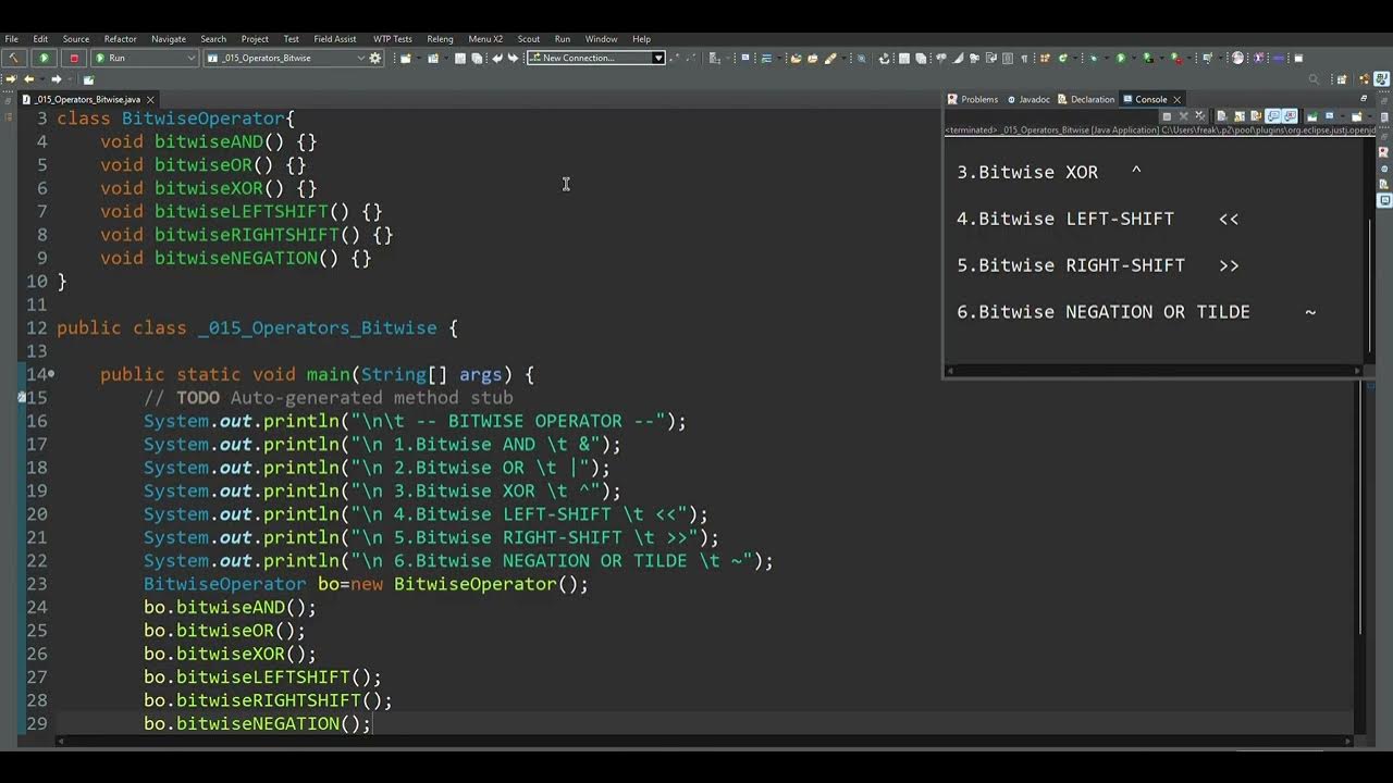 211024bitwise Operators In Java A Comprehensive Guide Youtube