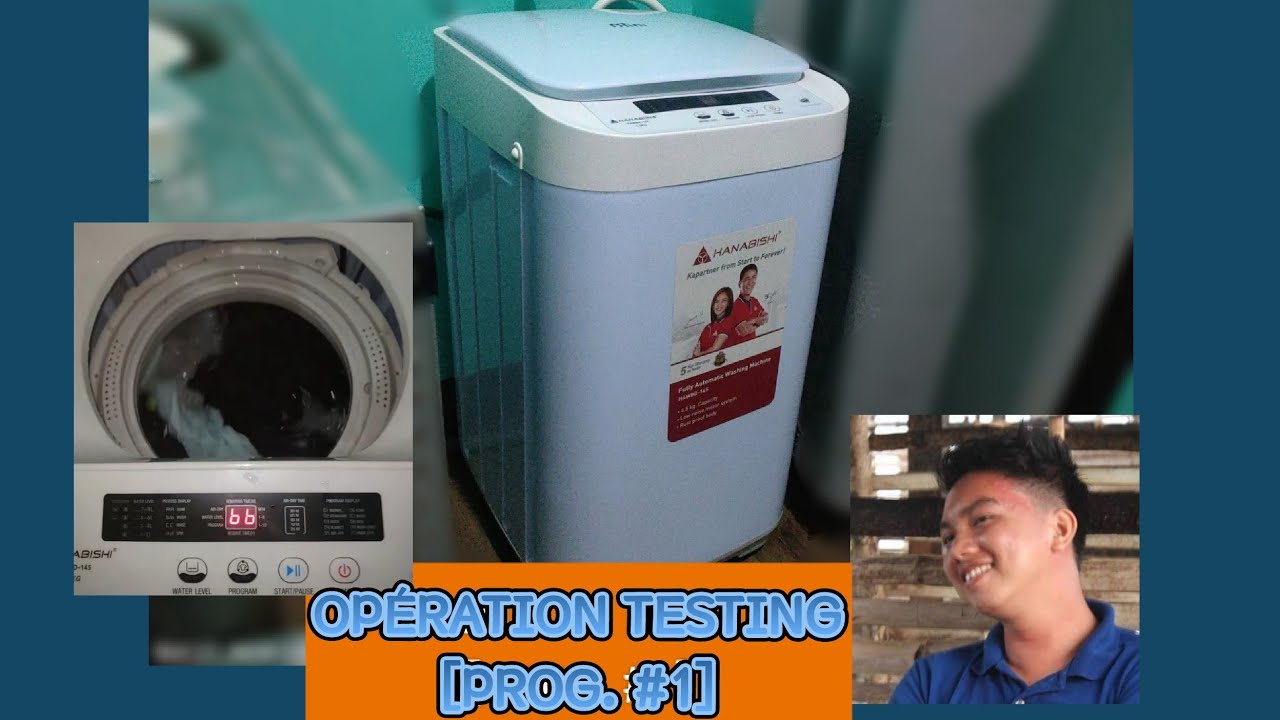 HANABISHI MINI AUTOMATIC WASHING MACHINE 4.5KG HAWBD-145 [OPÉRATION ...