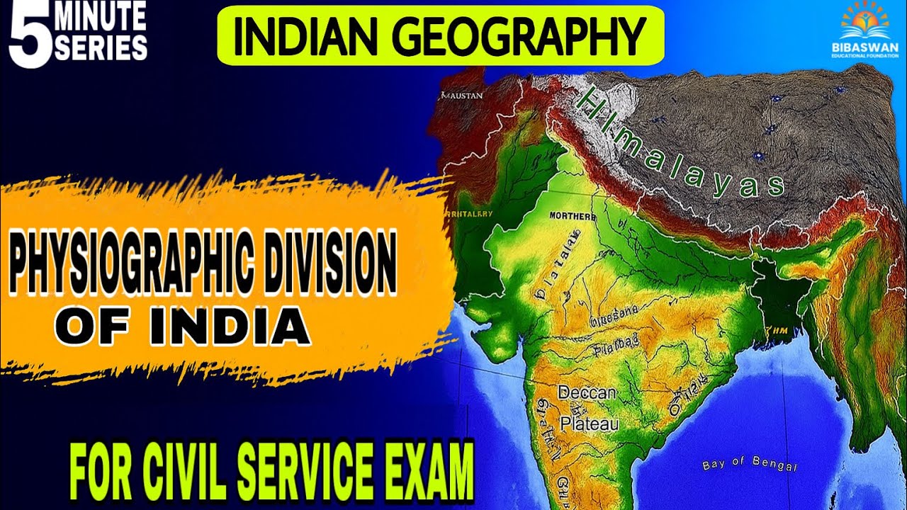 Geography: Physiographic Division Of India I 5 Minutes Series , Topic ...