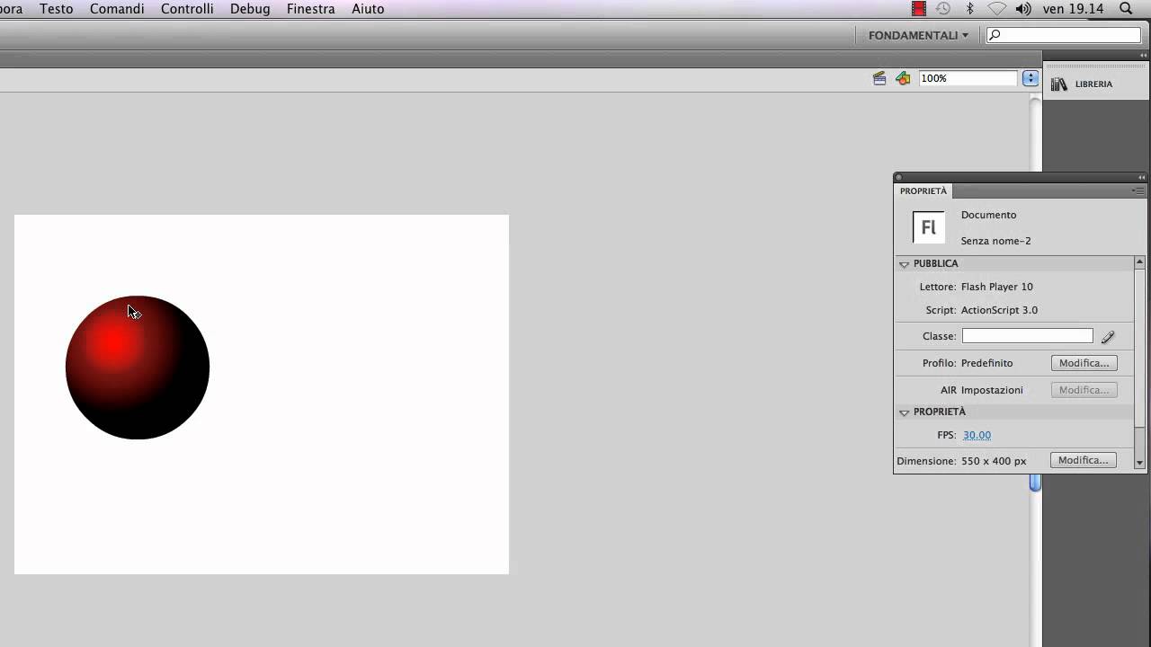 Flash Cs4 Creare Animazioni Con Le Interpolazioni Classiche Youtube