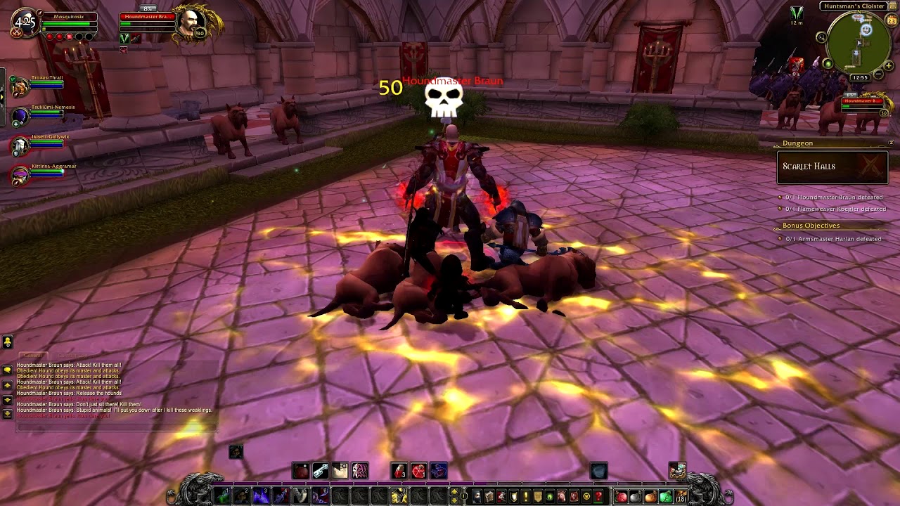 WoW Revisited... Houndmaster Braun(Scarlet Halls) Gnome Rogue play ...