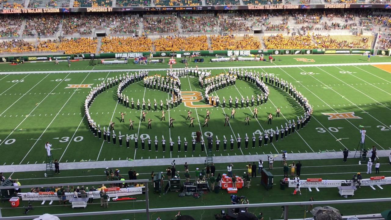 Baylor Golden Wave Band Homecoming Halftime Show 2016 - YouTube
