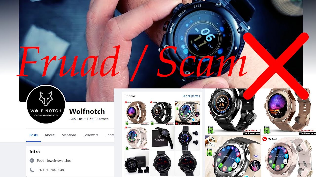 Wolf Notch smart Watch Review || Facebook Fruad Scam || online shopping ...