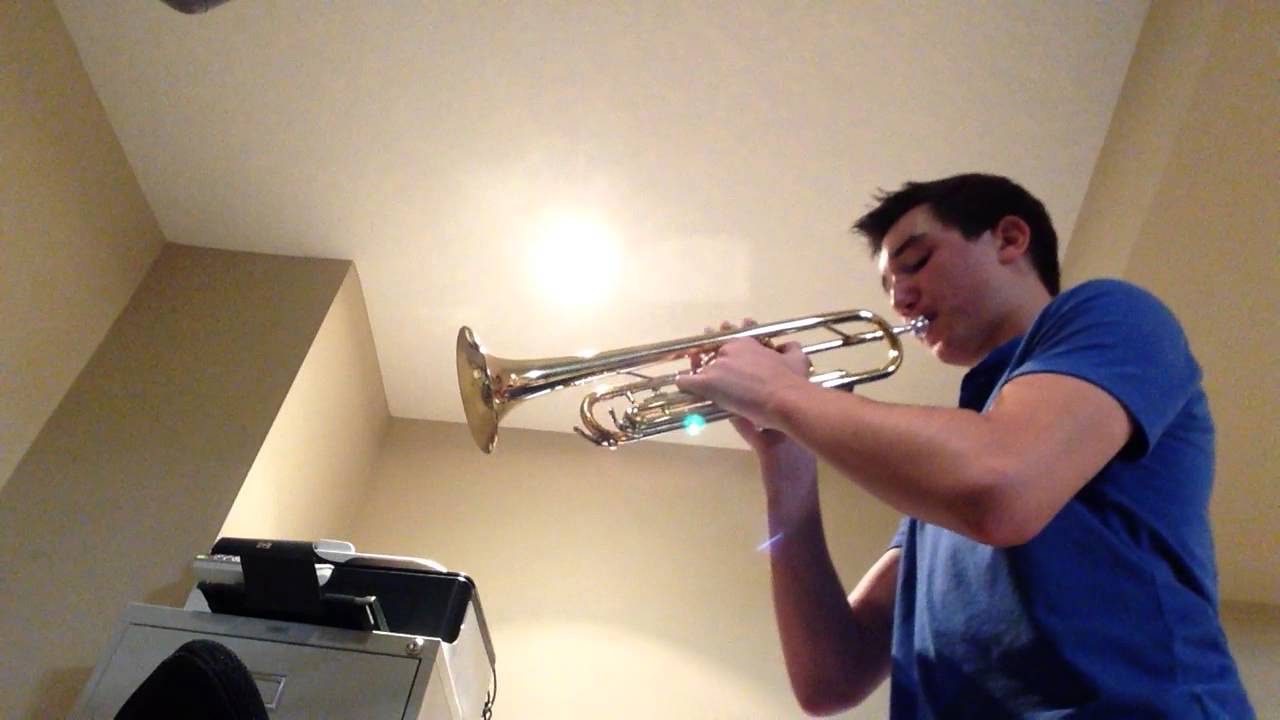 Concert G Flat in thirds, trumpet - YouTube