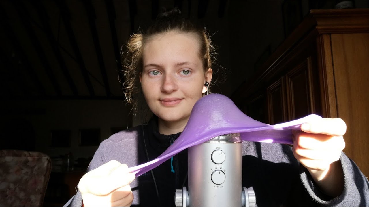 ASMR | PLAYING WITH SLIME (deutsch/german) - YouTube