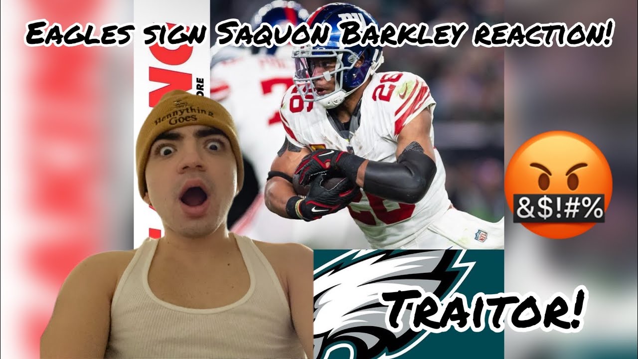 TRAITOR! GIANTS FAN REACTS to Eagles agree to 3-year, $37.5 Million ...
