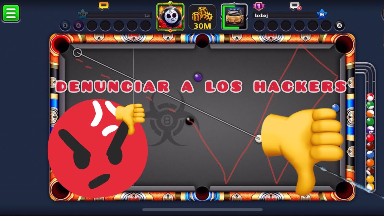 COMO DENUNCIAR A LOS HACKERS EN 8 BALL POOL - YouTube