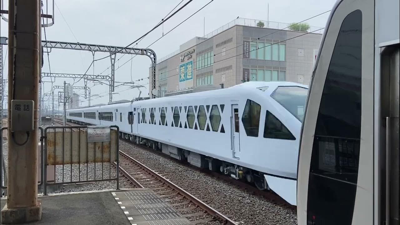 東武N100系 N101F スペーシアX 試運転 越谷駅通過 - YouTube