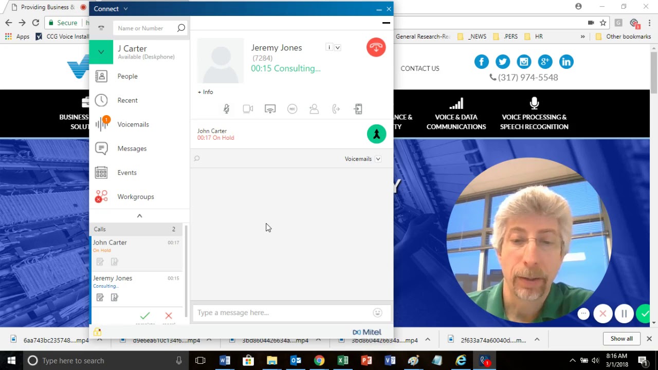 Mitel Connect Client - Add Participant Conference - YouTube
