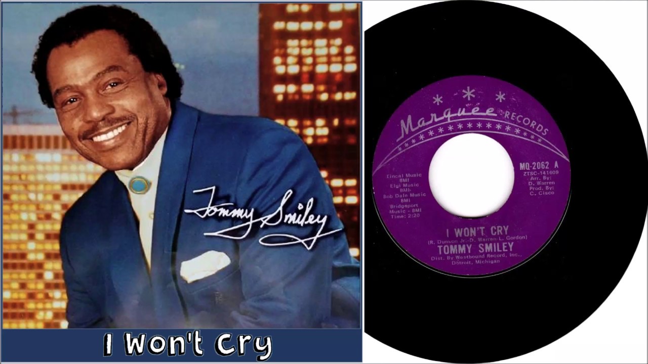 Tommy Smiley - I Won't Cry - YouTube