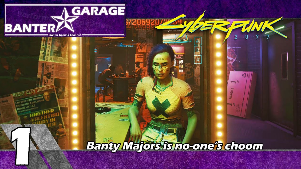 Banty Majors the Street Kid // Cyberpunk 2077 - Part 1 - YouTube