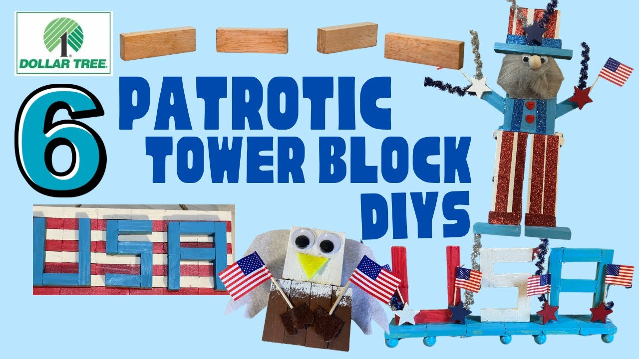 Unique USA-Inspired DIY Jenga Block Designs - YouTube