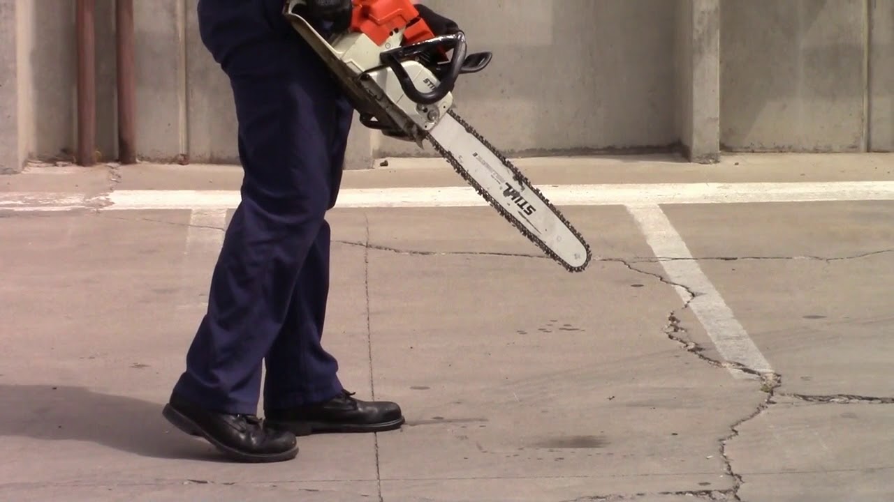 Skill Drill 13-6: Operating a Chainsaw - YouTube