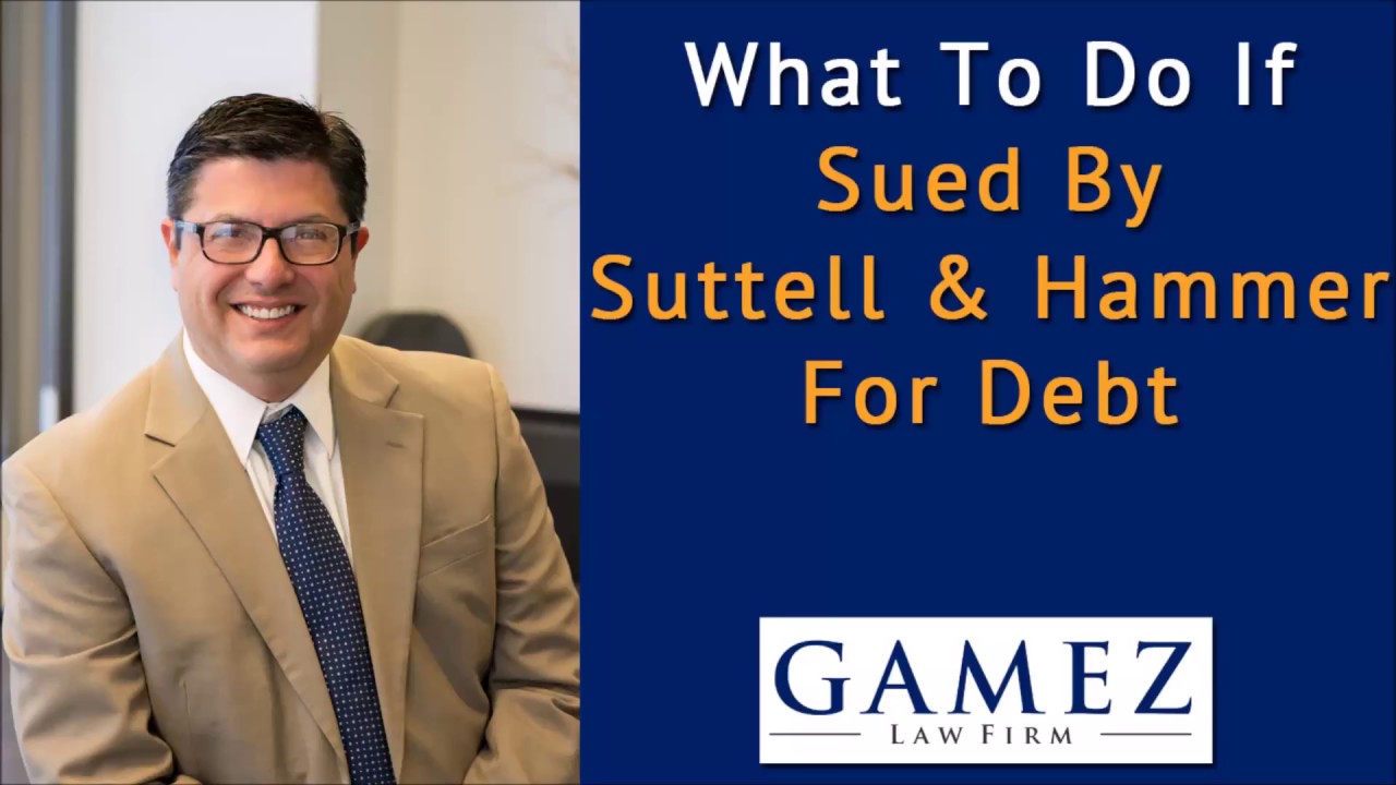 What To Do If Sued By Suttell and Hammer Law Firm For Debt - YouTube