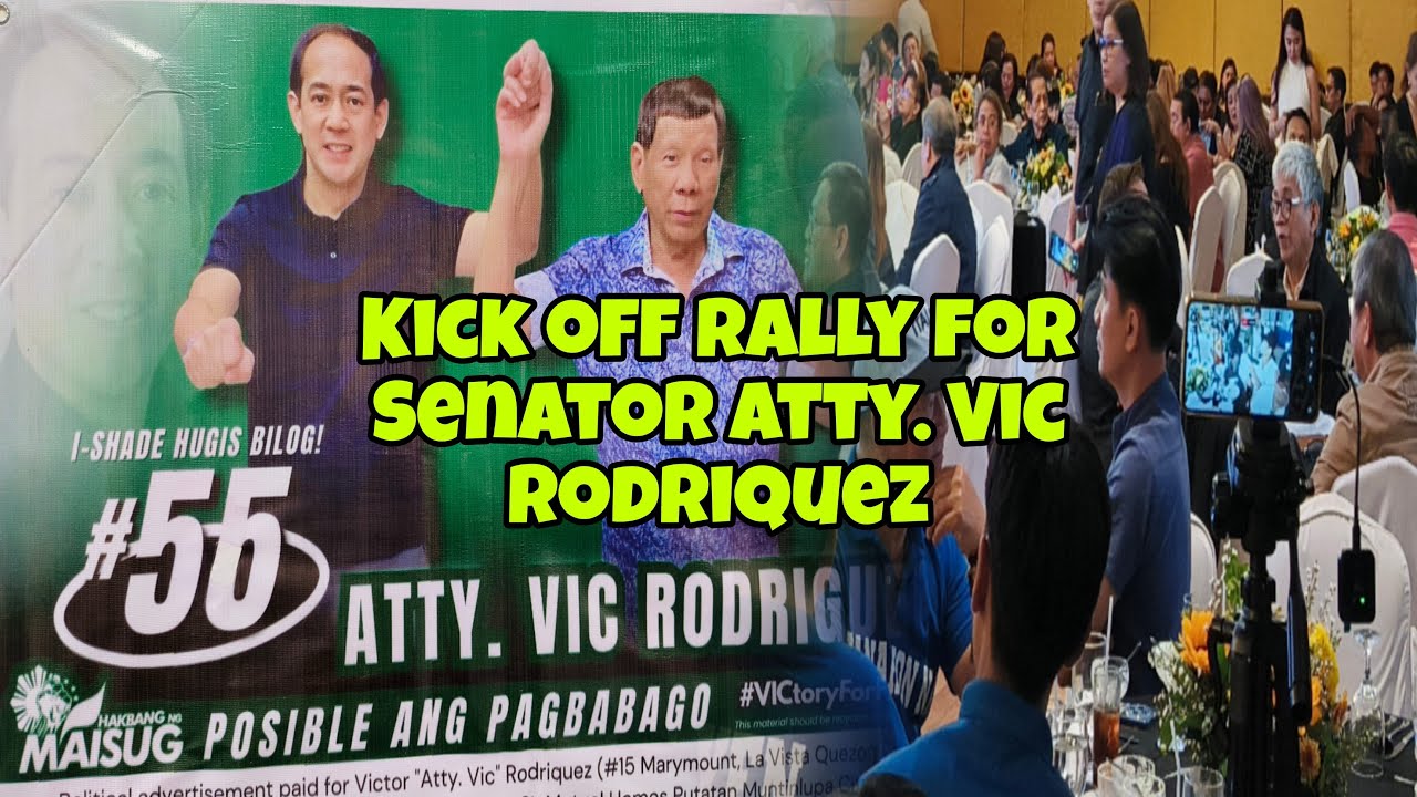 Taga Davao Dumating para sa Kick off Rally ni Atty. Vic Rodriguez - YouTube