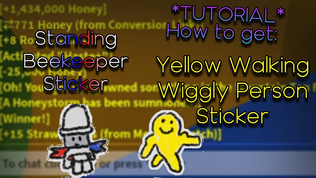 *TUTORIAL* How to get the Standing Beekeeper and Yellow Walking Wiggly ...