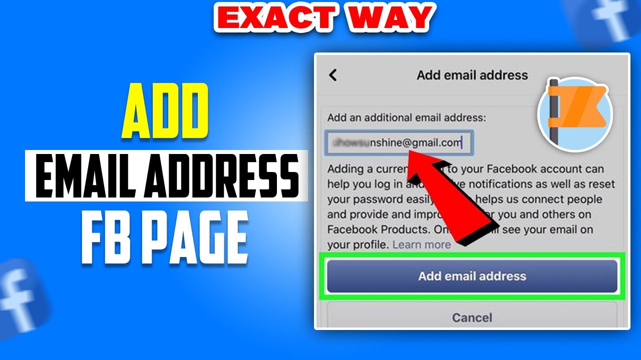 How to add email Address on your Facebook page (PC or Laptop) - YouTube