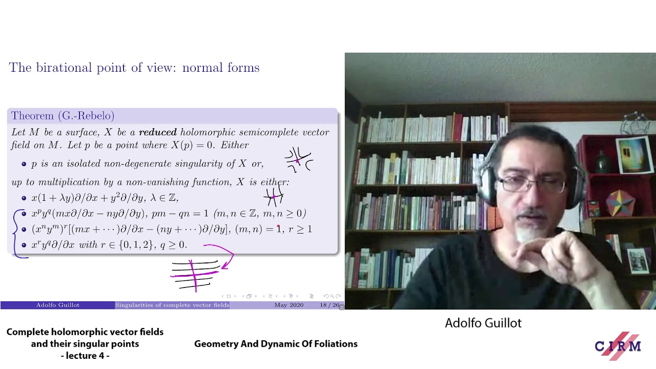 Adolfo Guillot: Complete holomorphic vector fields and their singular ...