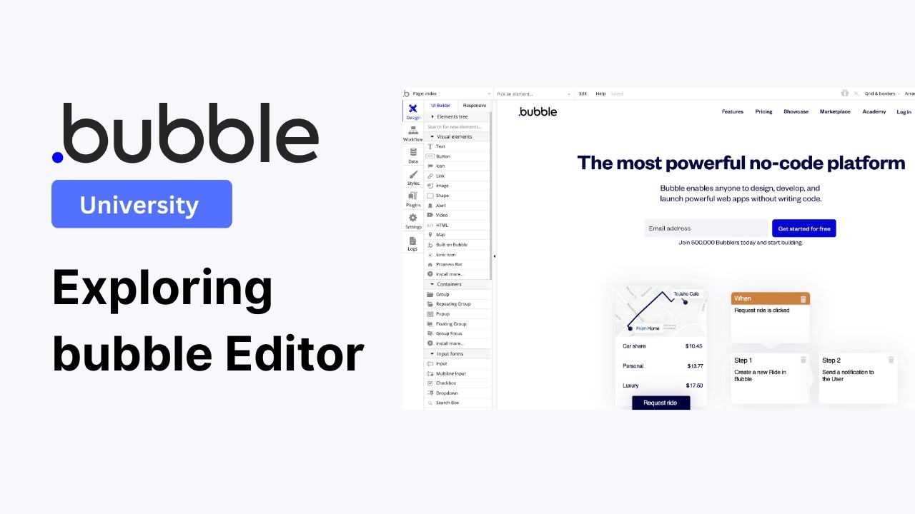 Bubble University: Exploring the Bubble Editor - YouTube