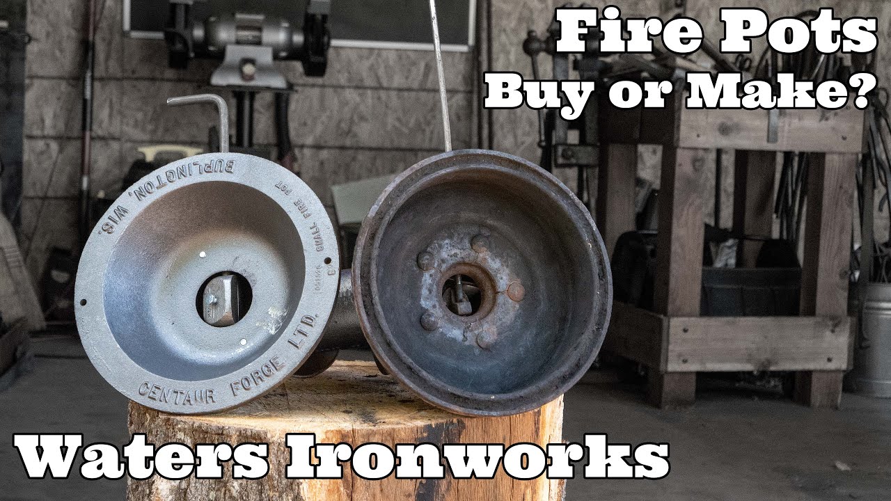 Centaur Forge Firepot vs. Brake Drum Firepot - YouTube