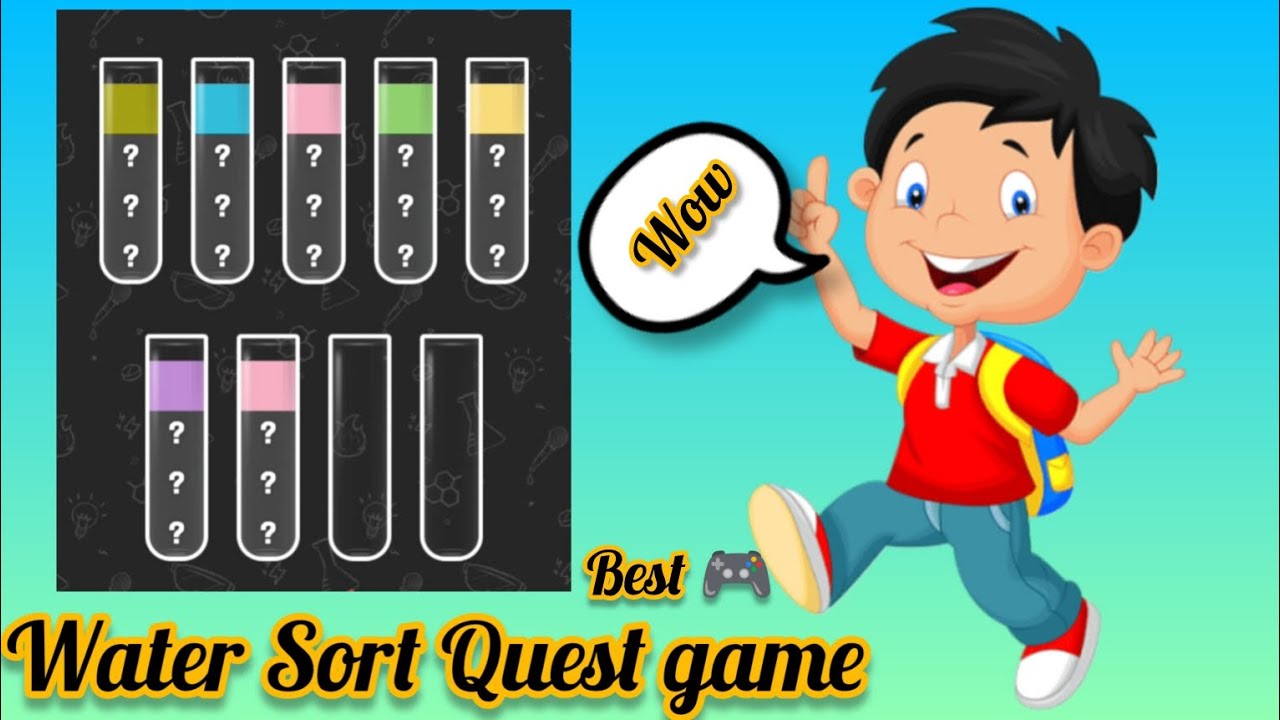 WATER SORT QUEST || NEW GAME 🎮 || BEST GAMEPLAY || COLOUR GAME 🎮 ...