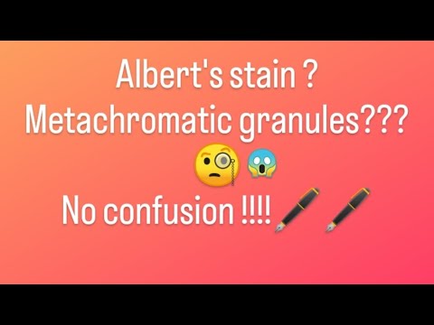 To understand ALBERT'S Stain first know what Metachromasia is. - YouTube