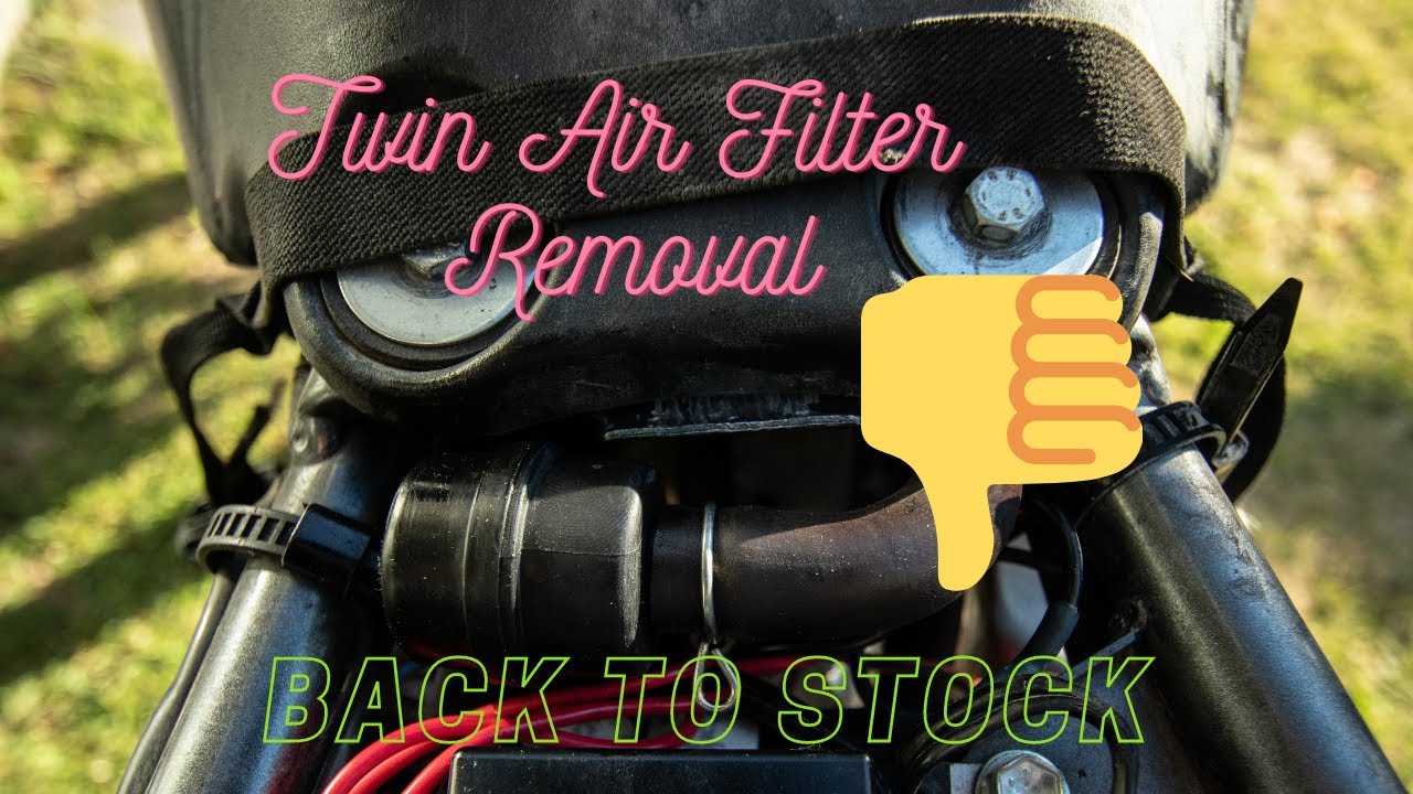 Suzuki Dr650 Twin Air Secondary Filter Removal - YouTube
