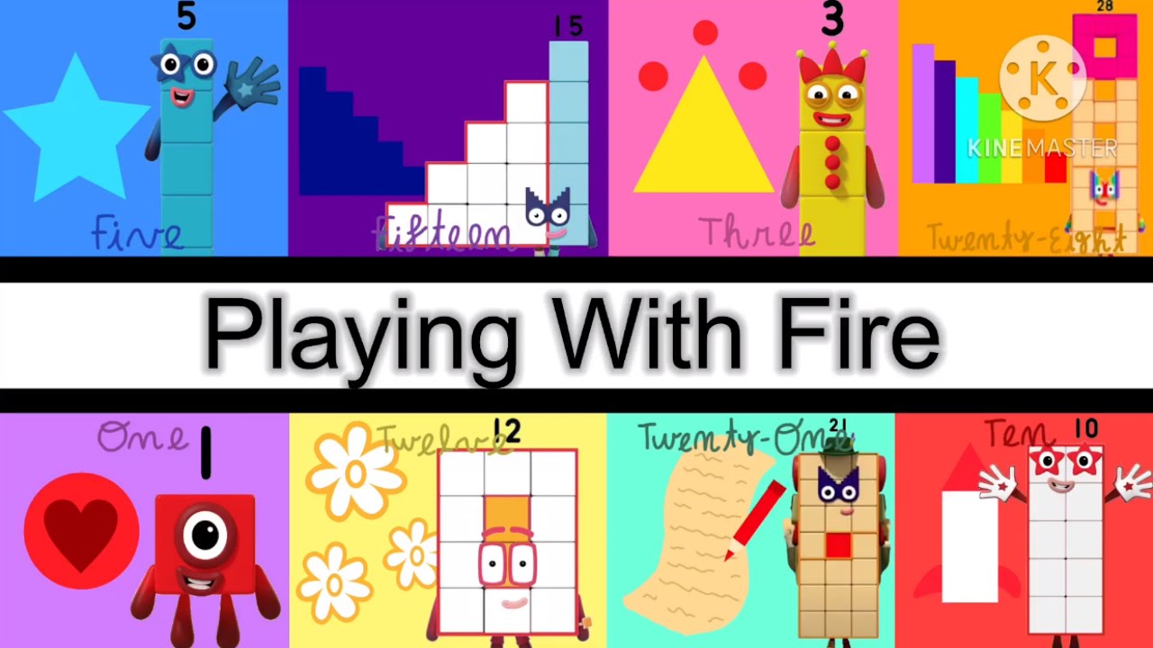 Playing With Fire Numberblocks - YouTube