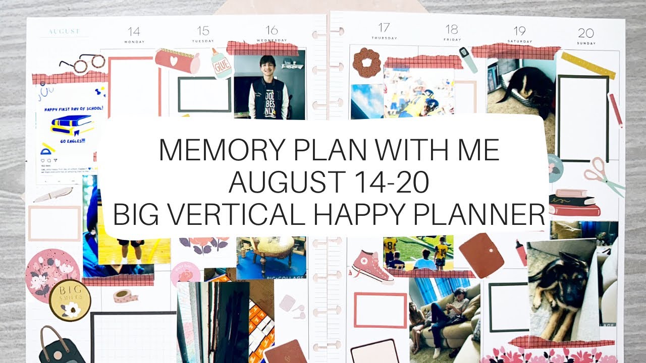 Memory Plan With Me//August 14-20//Photo Printing Tutorial//Big ...