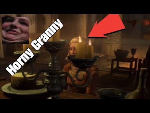 Busty Lusty Granny found in Skyrim