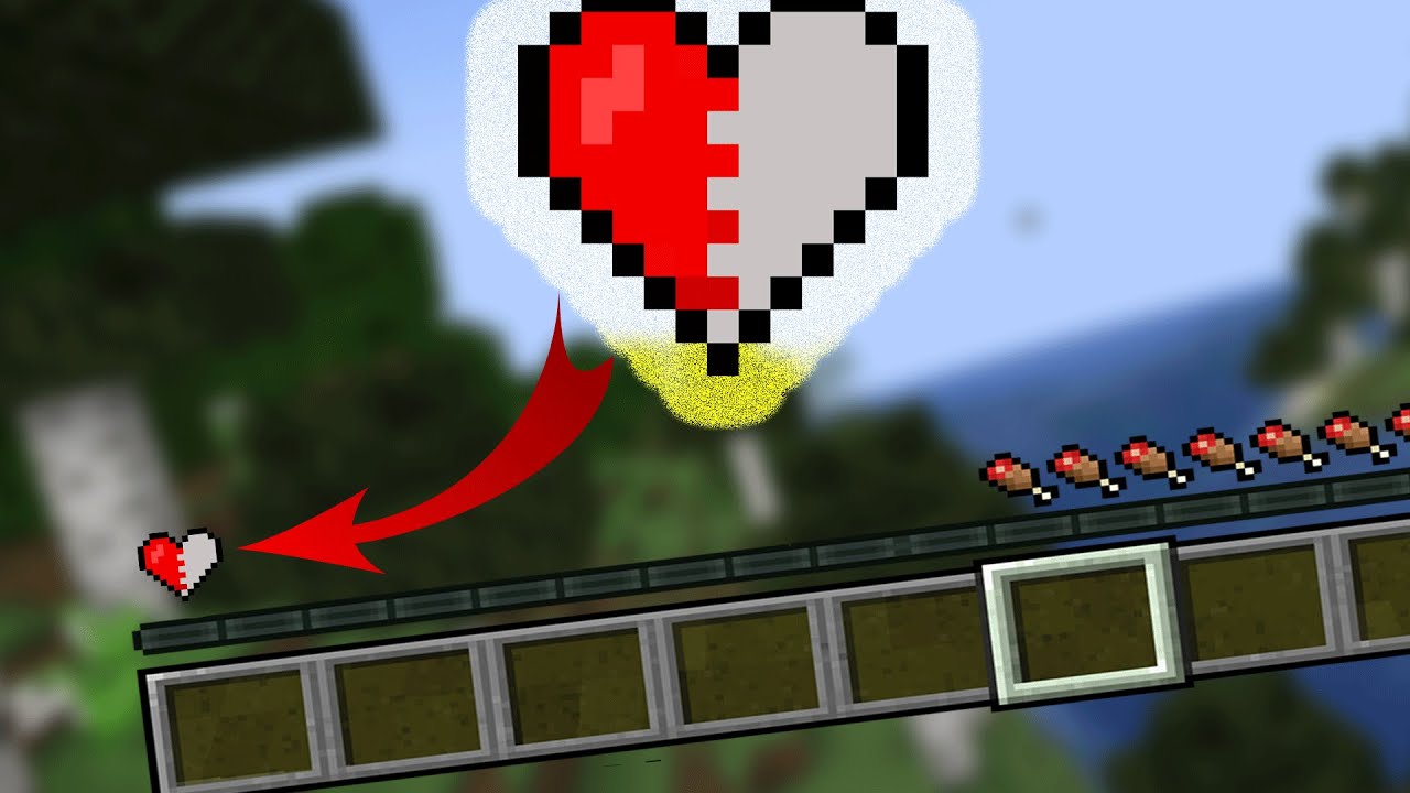 🔴 MINECRAFT pero SOLO tengo MEDIO CORAZÓN...💔 - YouTube