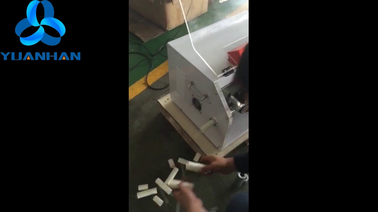 Braided Sleevings Tubing Cutting Machine - YouTube