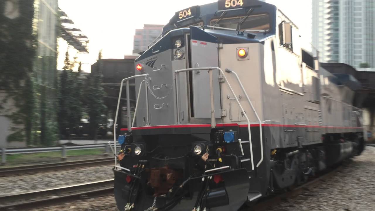 Amtrak Light Engine Move At Canal Street, Dowtown Chicago - YouTube