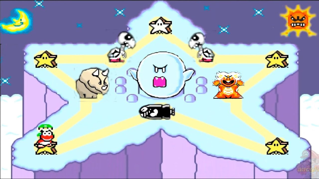 Super Mario World HD REMAKE 100% WORLD 8: STAR WORLD (Enhanced Graphics ...