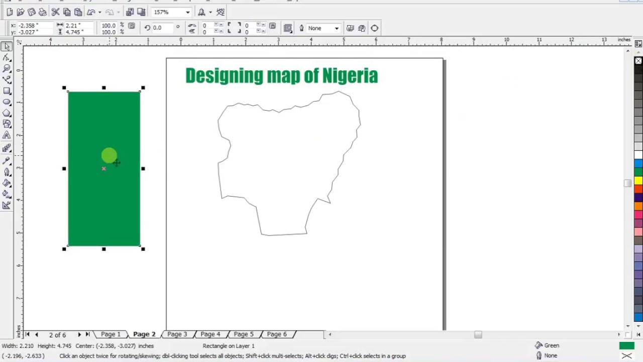 CorelDraw - Map of Nigeria using CorelDraw - YouTube