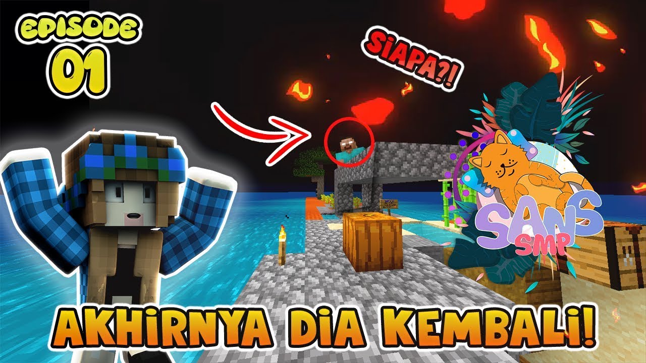 BERTEMU SESEORANG MISTERIUS! HEROBRINE? 😱😱 - Sans SMP Season 3 - YouTube